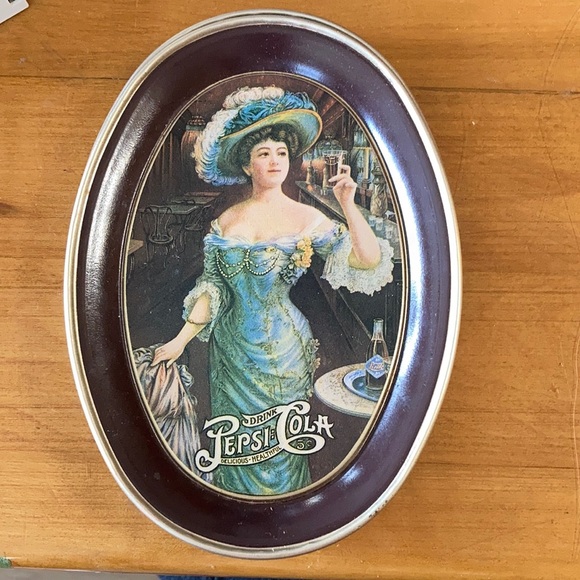 Vintage | Kitchen | Vintage Pepsi Cola Miniature Tin Trays 6x45 Set Of ...